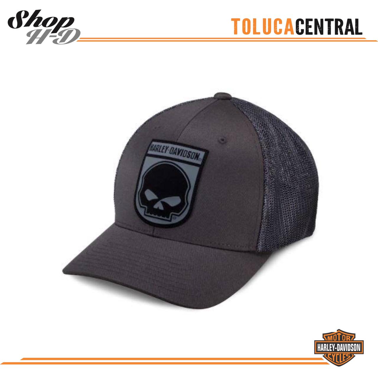 RUBBER SKULL PATCH STRETCH TRUCKER CAP - Tienda oficial H-D ...